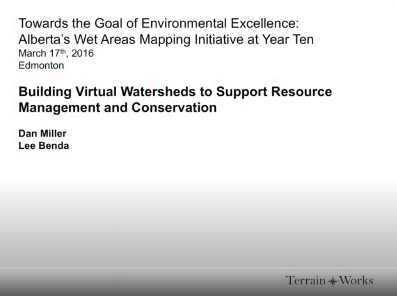 Video - Building Virtual Watersheds to Support Resource Management and Conservation | Canadian ...